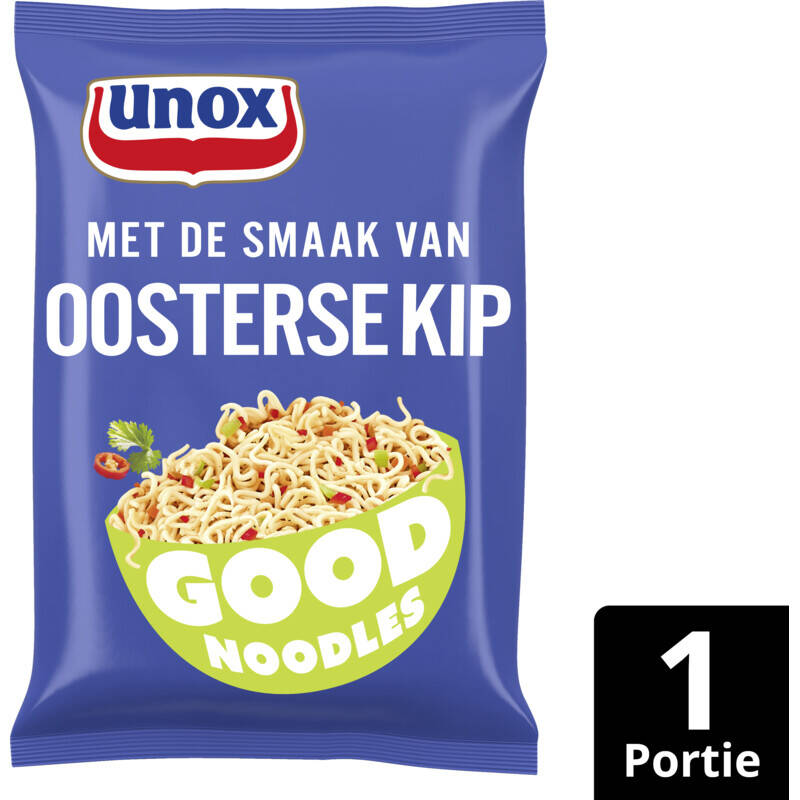 Unox Good noodles oosterse kip 70 g 2+3 gratis aanbieding bij Albert Heijn