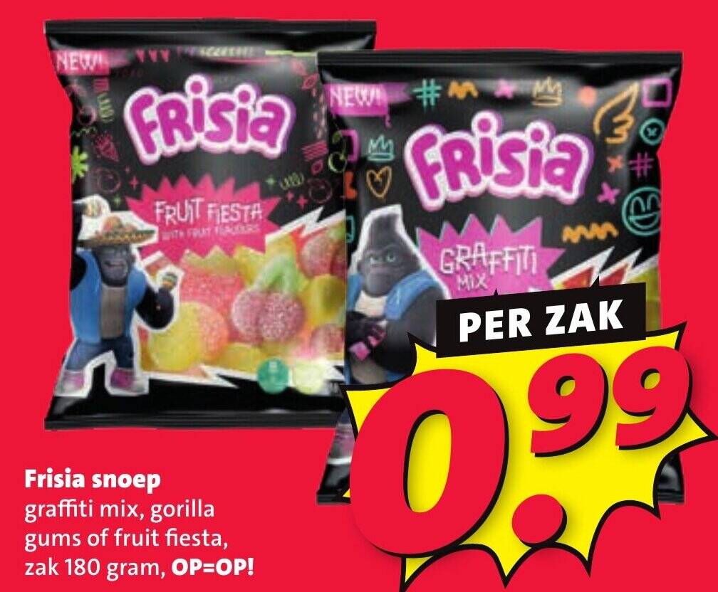 Frisia snoep graffiti mix, gorilla gums of fruit fiesta 180 g ...