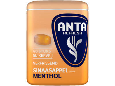 Anta Keelpastilles sinaasappel menthol 72 gram aanbieding bij Hoogvliet