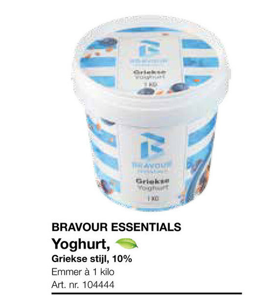 Bravour Essentials Yoghurt aanbieding bij Bidfood