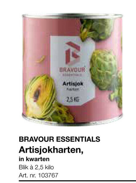 Bravour Essentials Artisjokharten aanbieding bij Bidfood