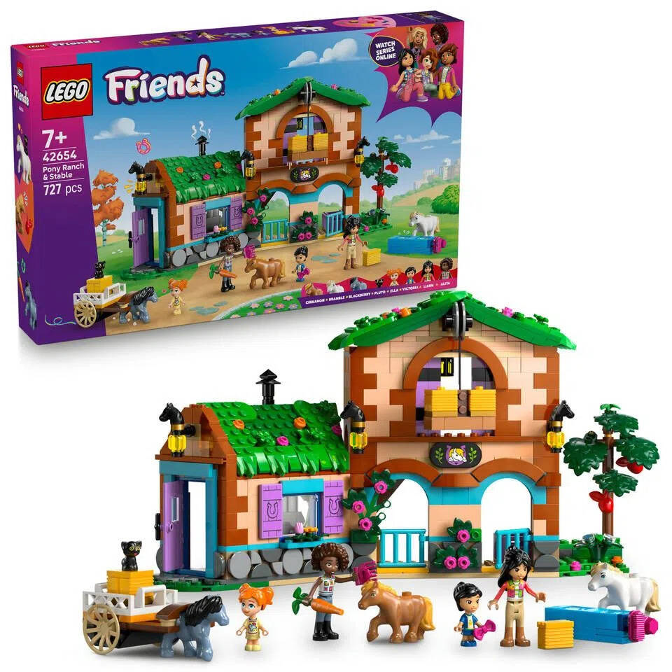 LEGO Friends ponyboerderij en stal 42654 aanbieding bij Intertoys