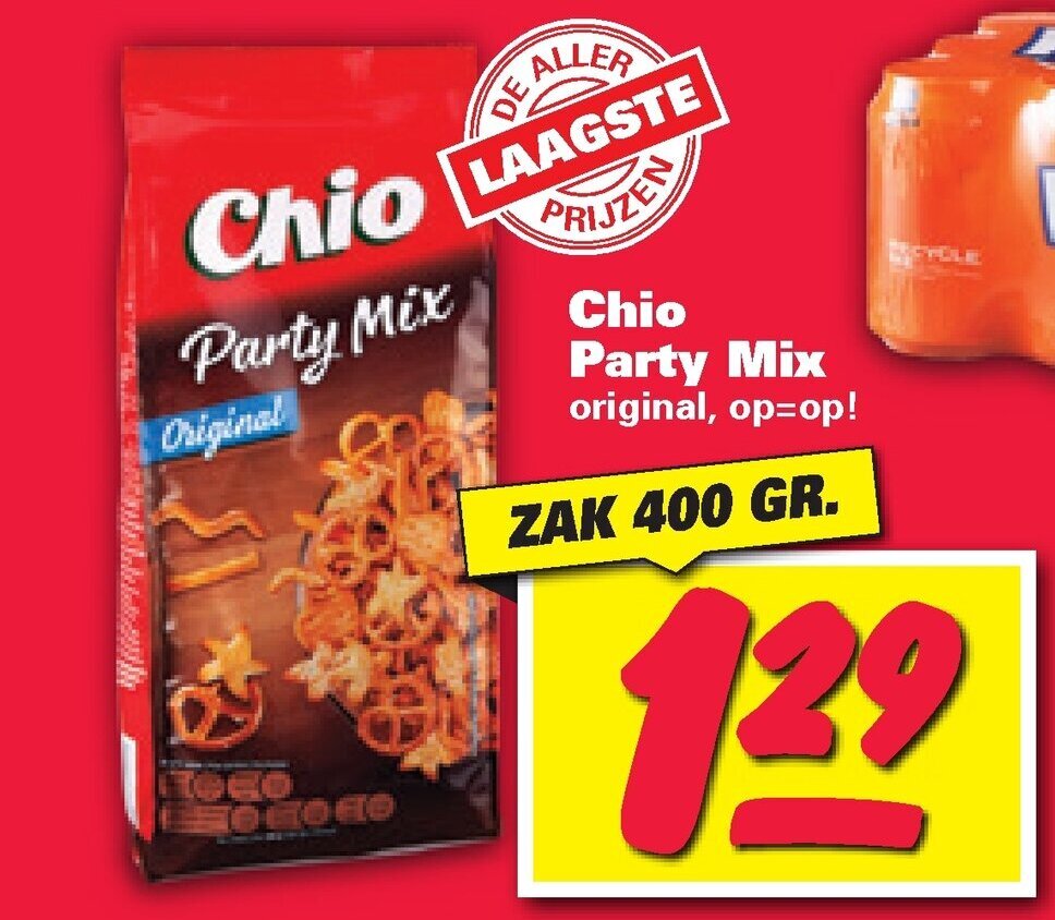 Chio Party Mix 400 gram aanbieding bij Nettorama