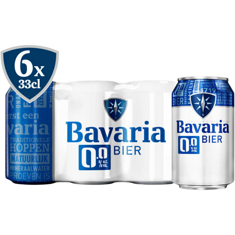 Bavaria 0.0% Bier 6-pack 6 x 0,33 L aanbieding bij Albert Heijn € 4,12