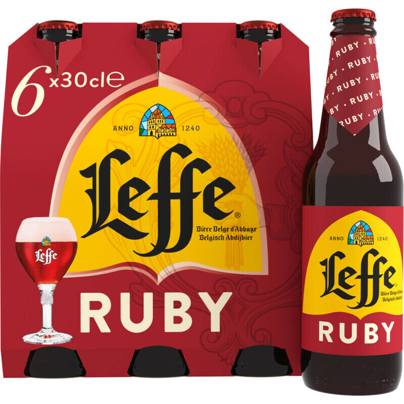Leffe Ruby 6-pack 6 x 0,3 l aanbieding bij Albert Heijn