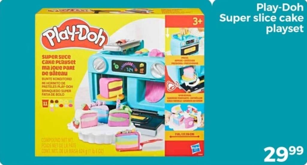 Play-Doh Super slice cake playset aanbieding bij Trekpleister