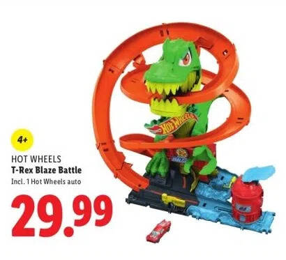 HOT WHEELS T-Rex Blaze Battle aanbieding bij Lidl