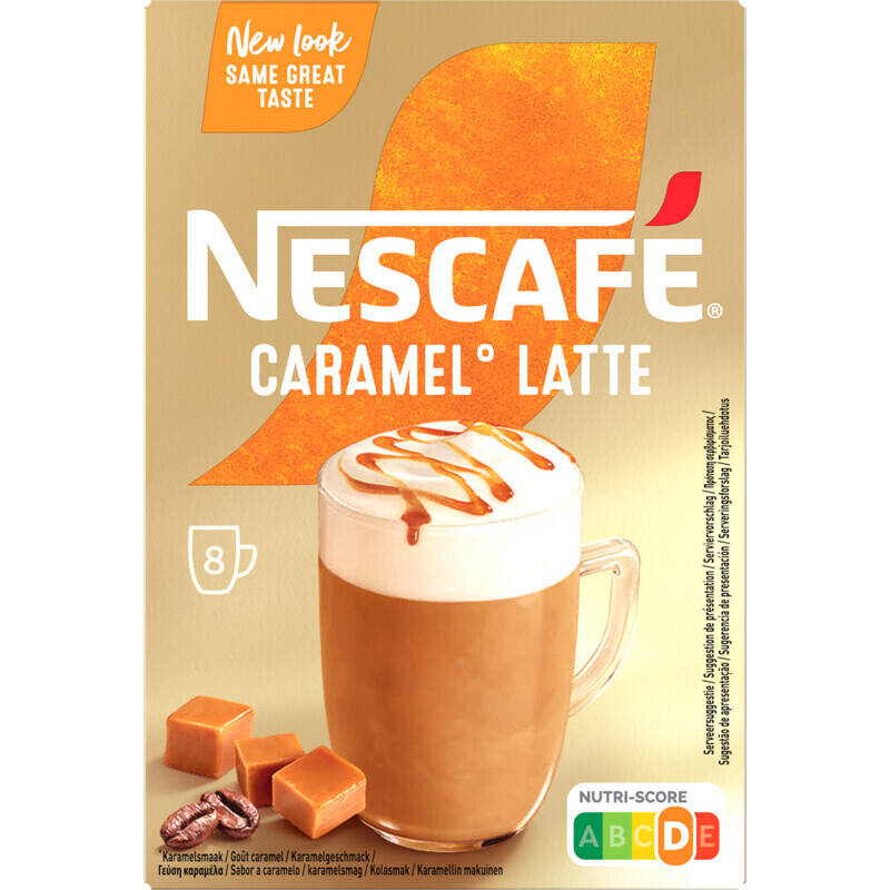 Nescafé Caramel latte oploskoffie aanbieding bij Albert Heijn