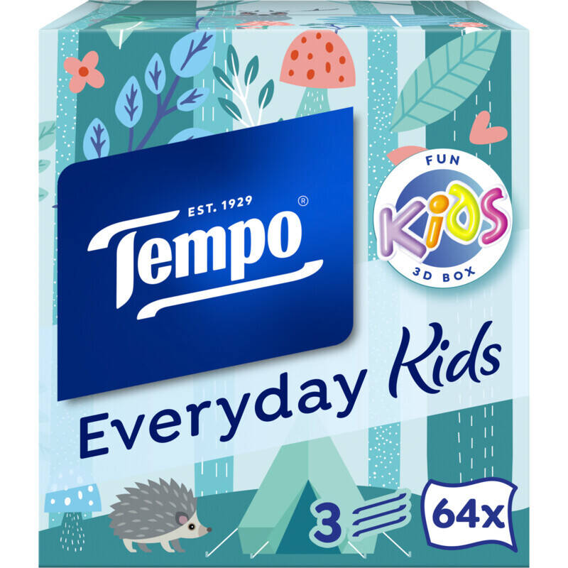Tempo Tissues everyday kids 3-laags aanbieding bij Albert Heijn