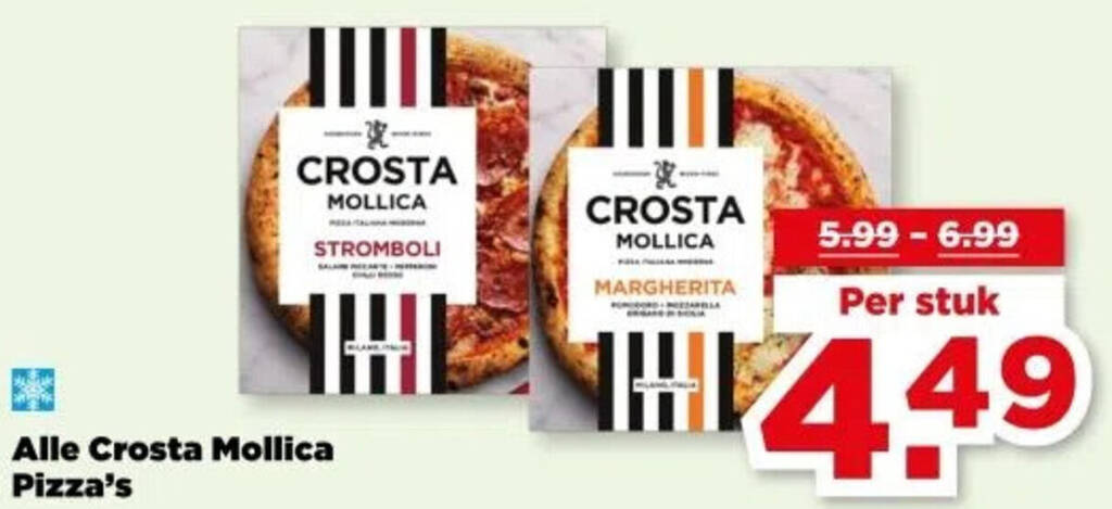 Alle Crosta Mollica Pizza's aanbieding bij PLUS