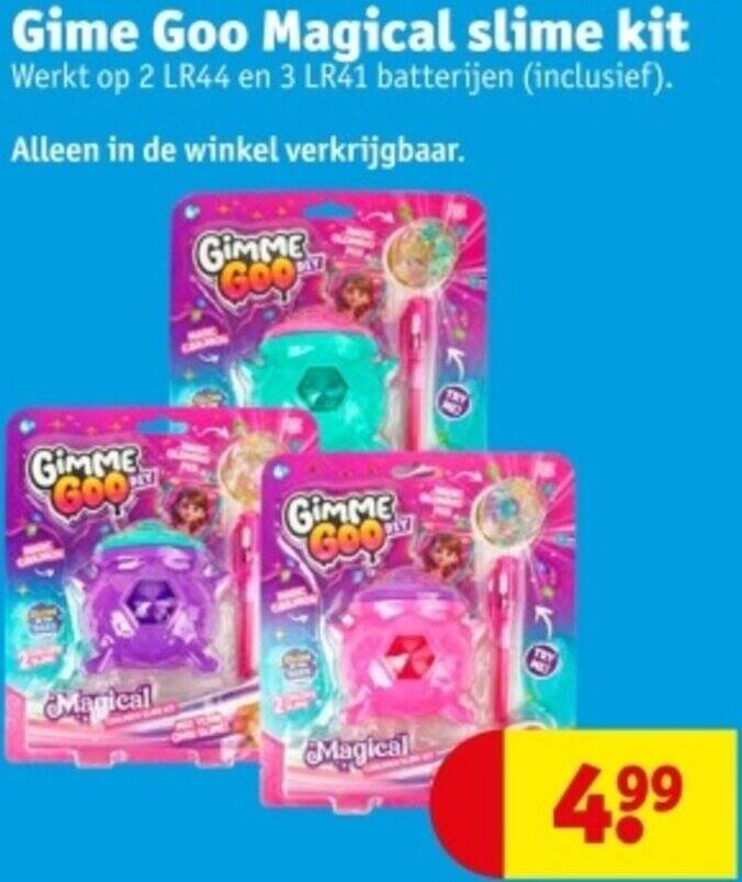 Gime Goo Magical slime kit aanbieding bij Kruidvat