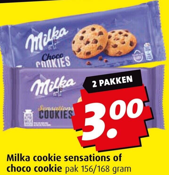 Milka cookie sensations of choco cookie 156-168 g aanbieding bij Boni