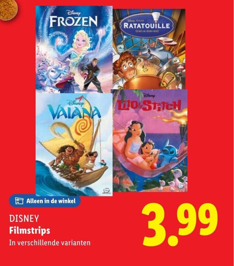 DISNEY Filmstrips aanbieding bij Lidl