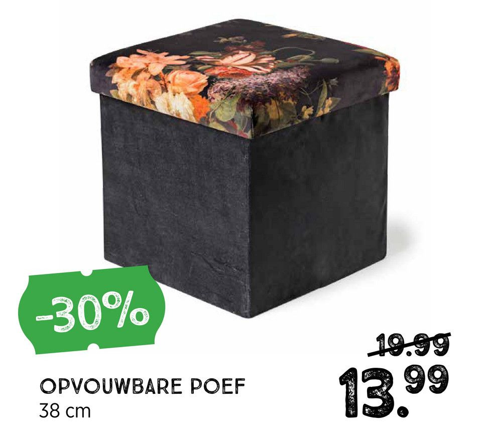 Opvouwbare Poef aanbieding bij Xenos