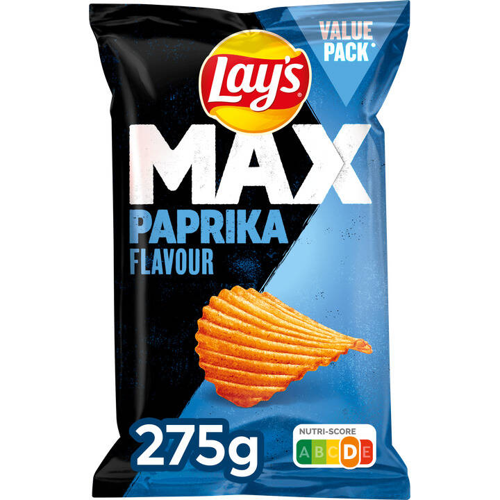 Lay's Max Ribbel Chips Paprika 275 gr aanbieding bij Jumbo