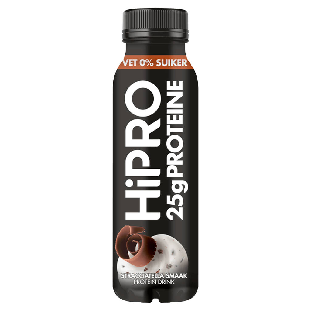 HIPRO Protein Drink Stracciatella Per 300 ml aanbieding bij PLUS