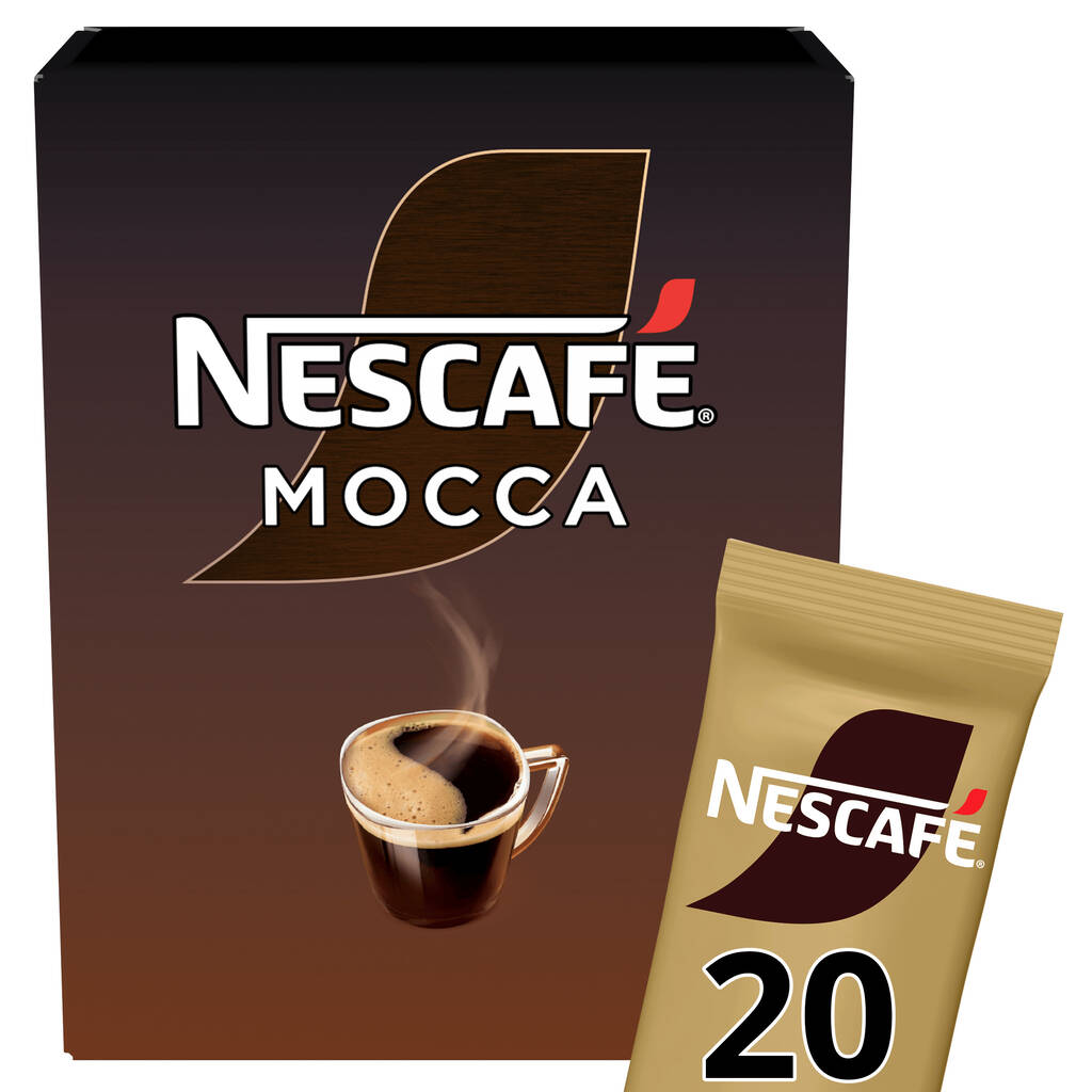 Nescafe Oploskoffie café mocca - 20 zakjes Per 20 st aanbieding bij PLUS