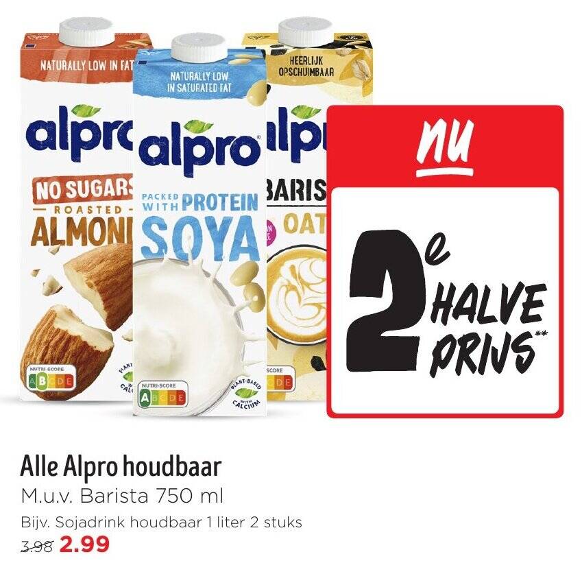 Alle Alpro Houdbaar aanbieding bij Jumbo