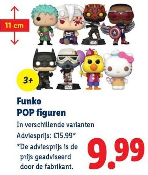 Funko POP figuren 11 cm aanbieding bij Lidl