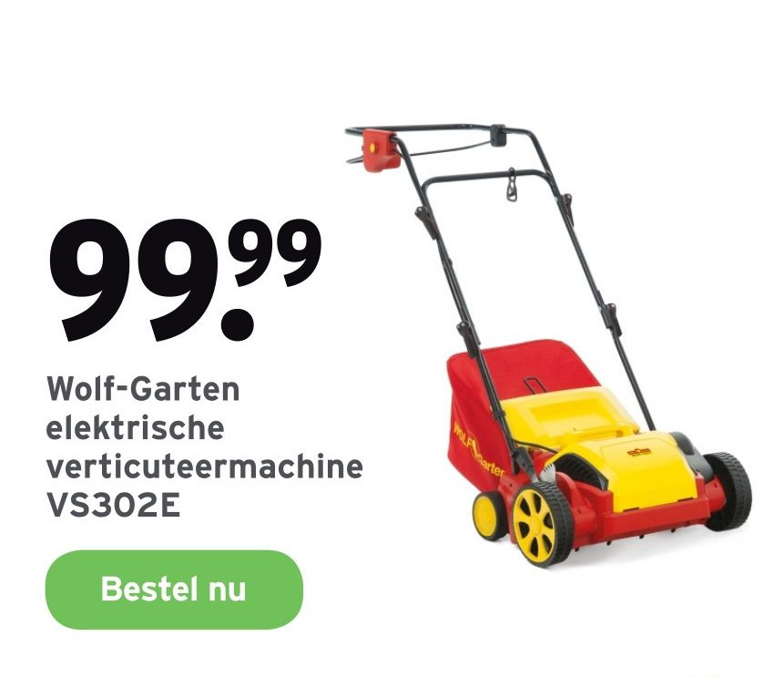 Wolf-Garten elektrische verticuteermachine VS302E aanbieding bij GAMMA