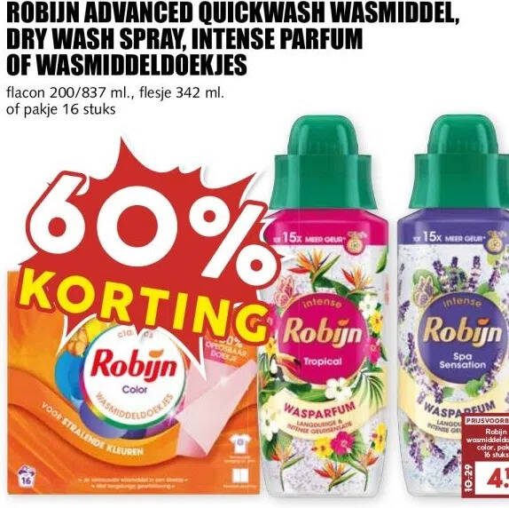 ROBIJN ADVANCED QUICKWASH WASMIDDEL, DRY WASH SPRAY, INTENSE PARFUM ...