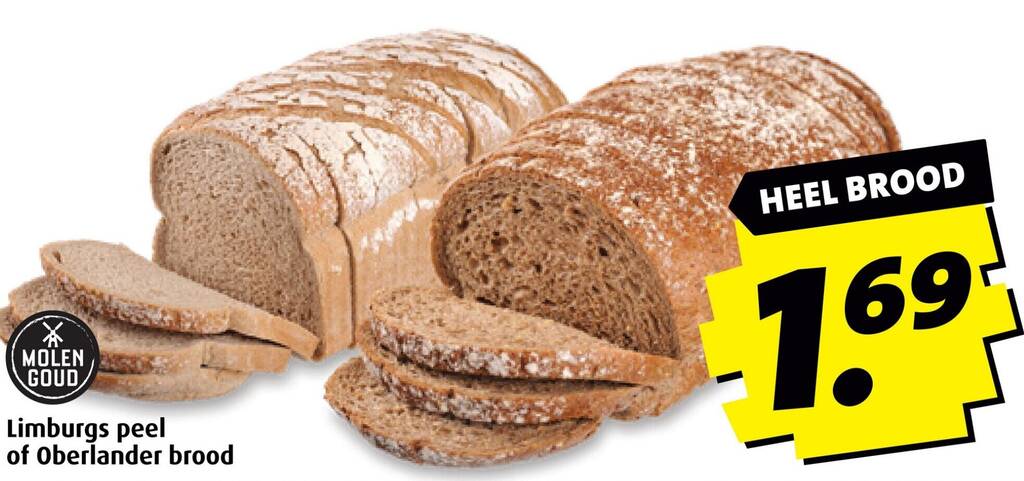 Limburgs peel of Oberlander brood aanbieding bij Boni