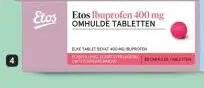 Etos Ibuprofen 400 mg omhulde tabletten 20 stuks aanbieding bij Etos