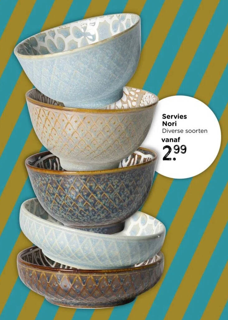 Servies Nori aanbieding bij Xenos Geldig van 16-11-2025