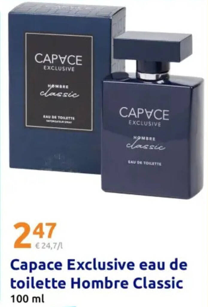 Capace Exclusive eau de toilette Hombre Classic 100 ml aanbieding bij ...