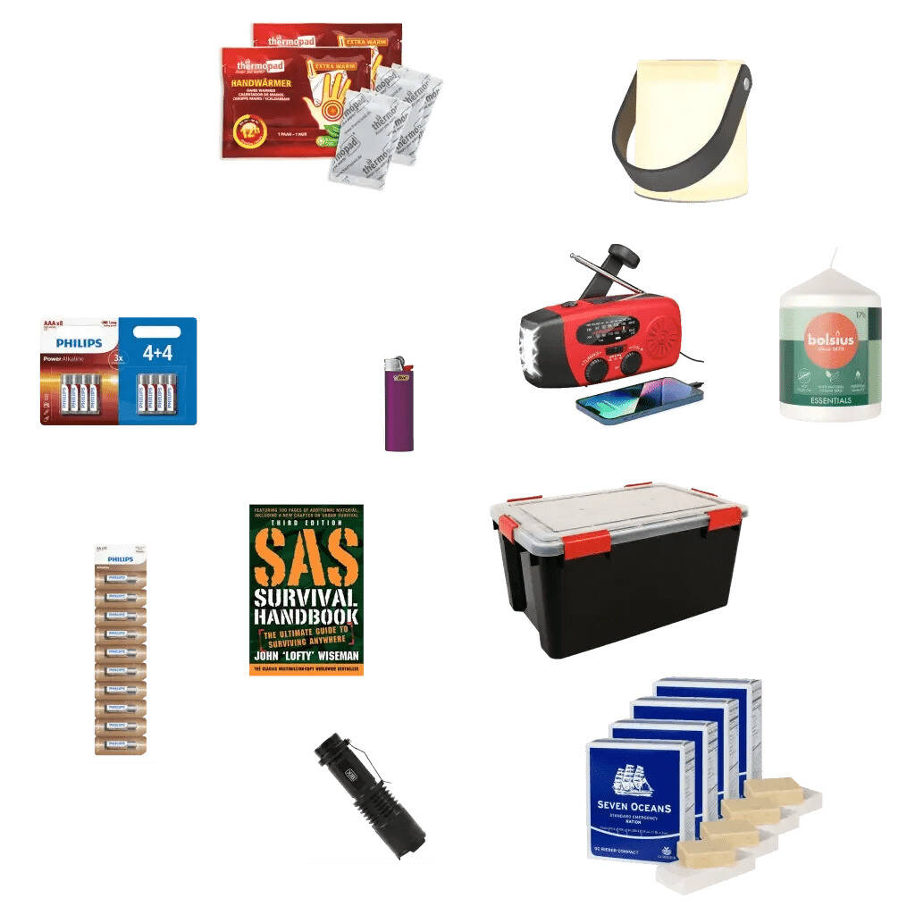 SOS Central 1-persoons Blackout Pack voor 3 dagen Zwart aanbieding bij ANWB