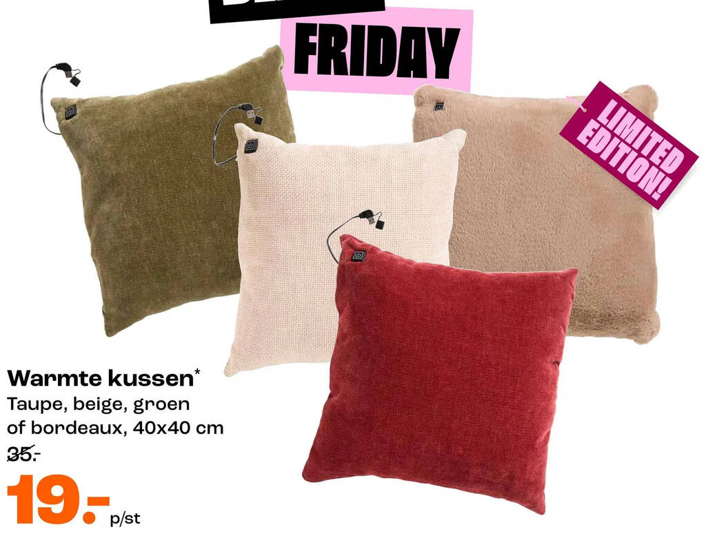 Warmte kussen aanbieding bij Kwantum