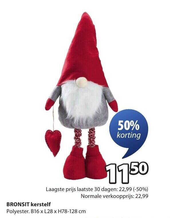 Bronsit kerstelf aanbieding bij Jysk