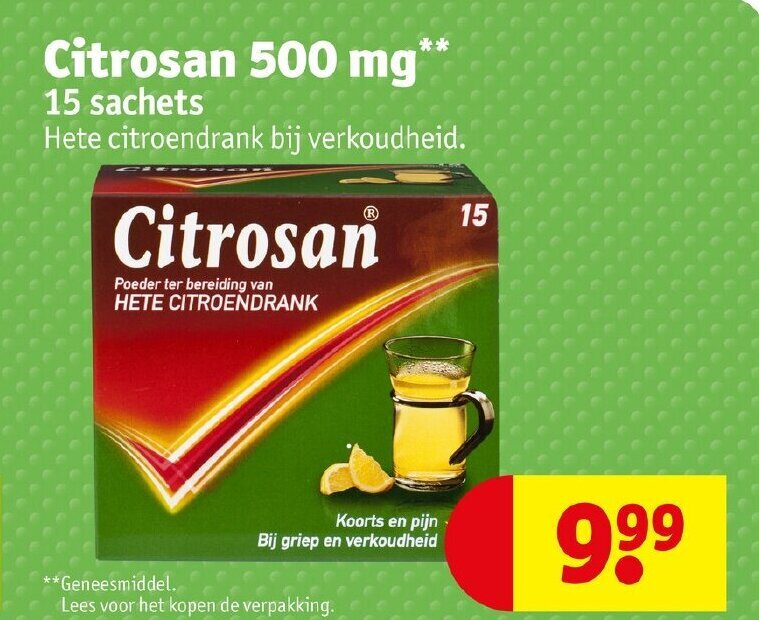 Citrosan 500mg aanbieding bij Kruidvat