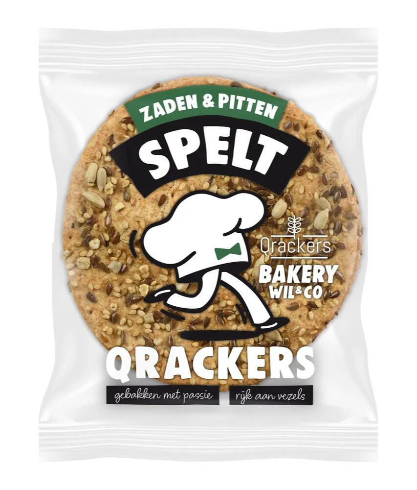 Qrackers Bakery Wil & Co Spelt Zaden & Pitten aanbieding bij De Online ...