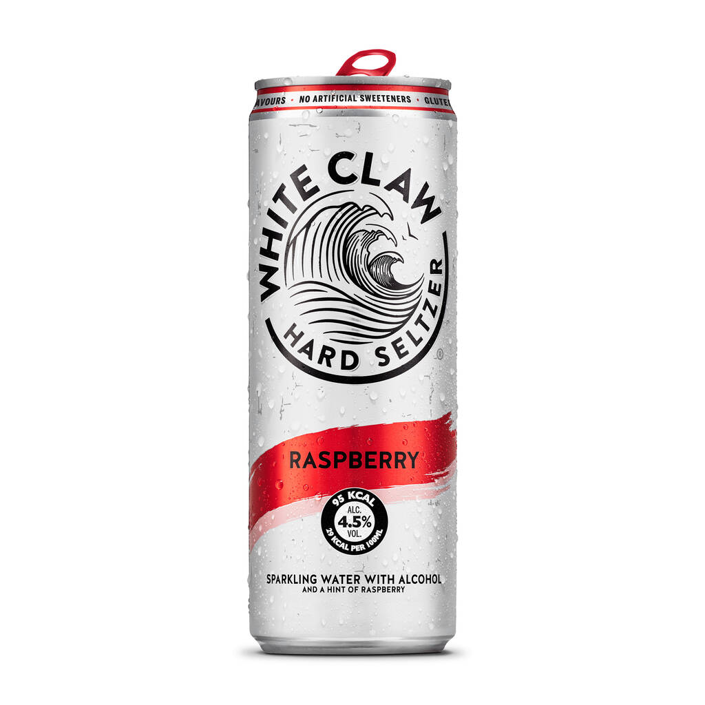 White Claw Raspberry Per 330 ml aanbieding bij PLUS