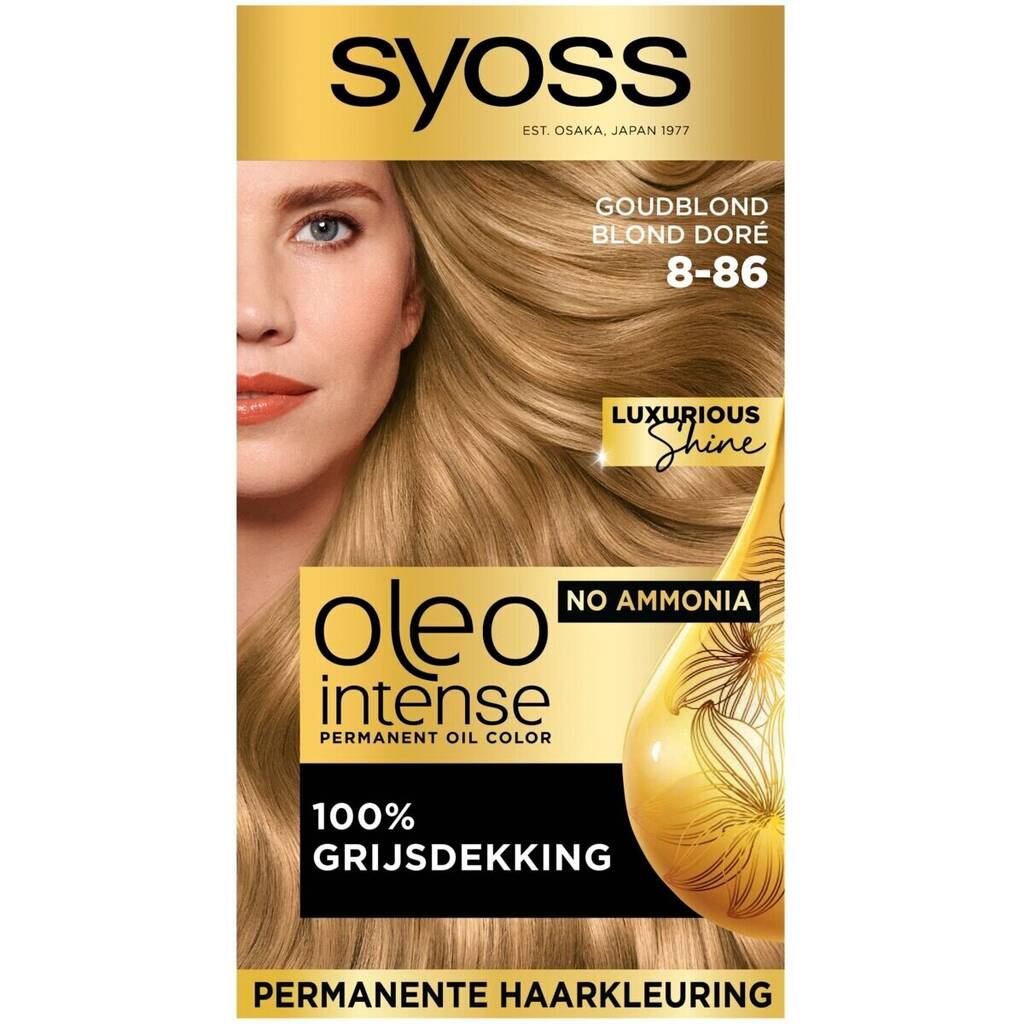Syoss Oleo Intense 8-86 Golden Dark Blond Haarkleuring 1+1 gratis ...