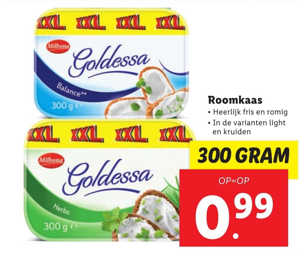 Roomkaas 300g aanbieding bij Lidl