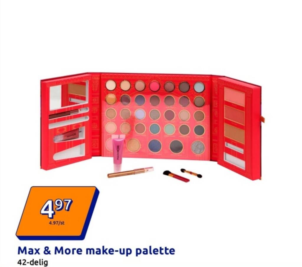 Max & More make-up palette aanbieding bij Action
