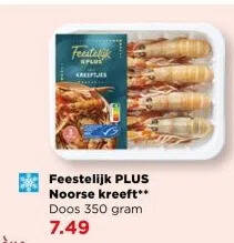 Feestelijk PLUS Noorse kreeft aanbieding bij PLUS