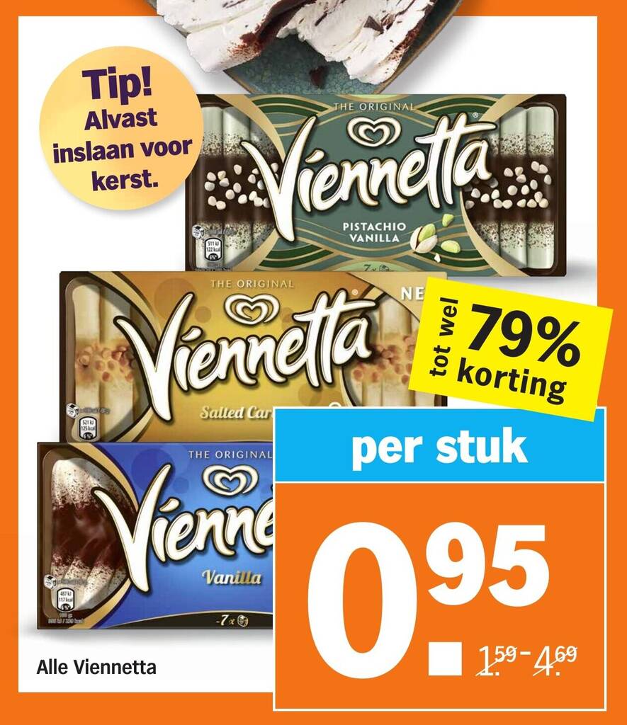 Alle Viennetta aanbieding bij Albert Heijn
