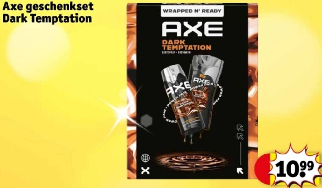 Axe geschenkset Dark Temptation aanbieding bij Kruidvat