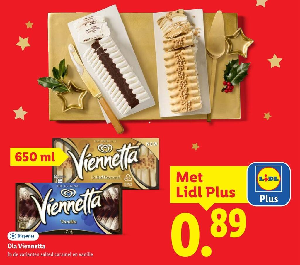 Ola Viennetta 650 ml aanbieding bij Lidl