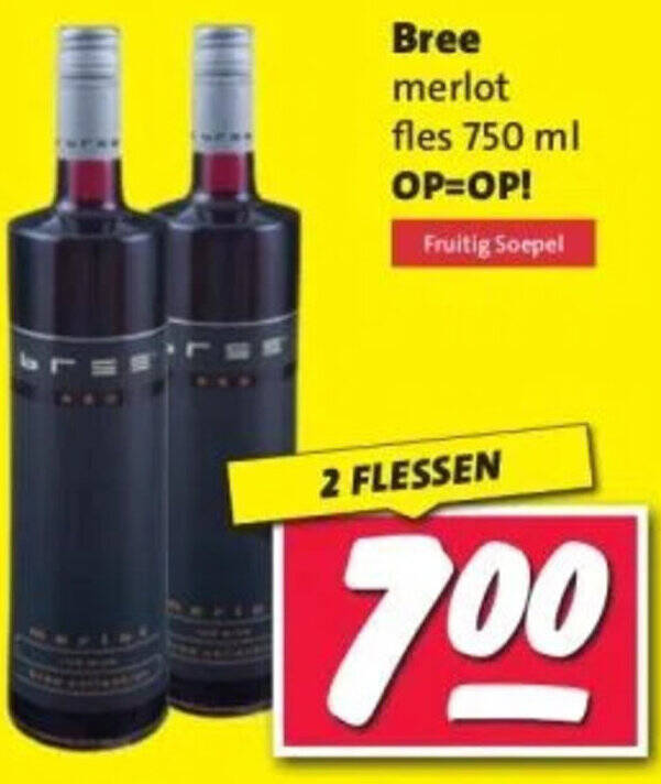 Bree merlot 1500 ml aanbieding bij Nettorama
