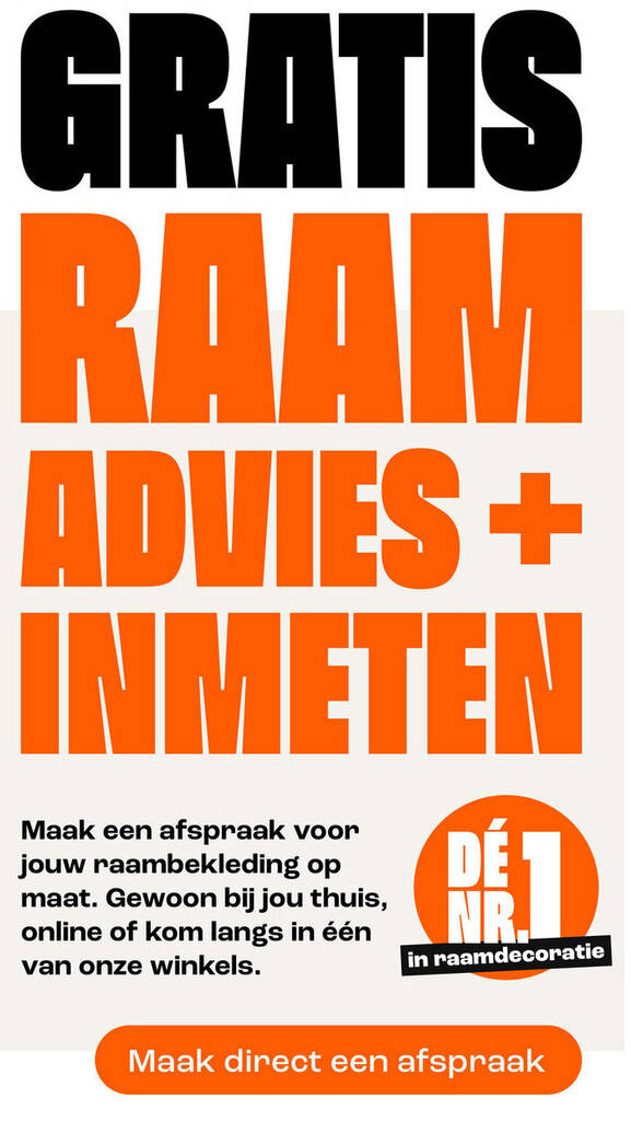 Raam advies+ inmeten aanbieding bij Kwantum