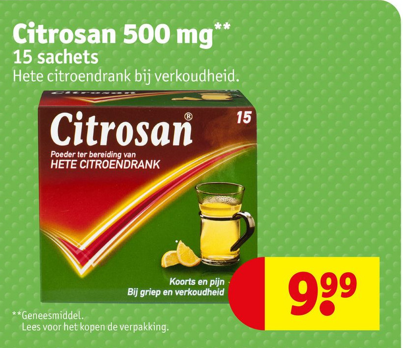 Citrosan 500 mg 15 sachets aanbieding bij Kruidvat