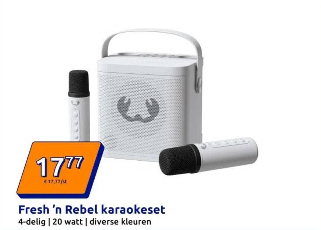 Fresh 'n Rebel karaokeset aanbieding bij Action