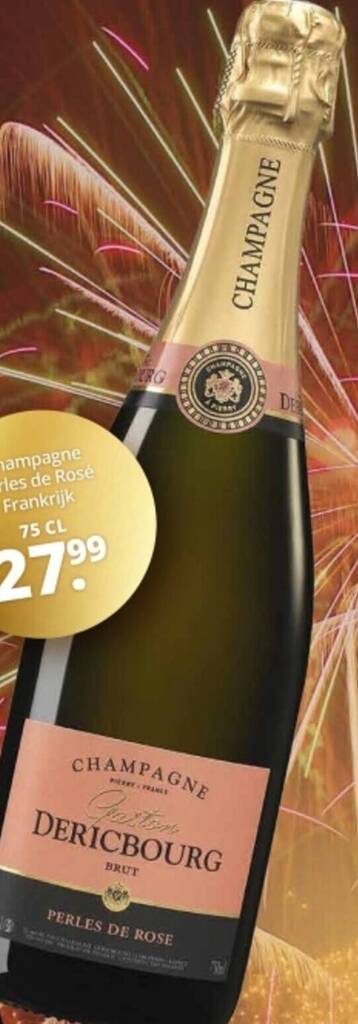 Champagne Perles de Rosé 75 cl. aanbieding bij Mitra
