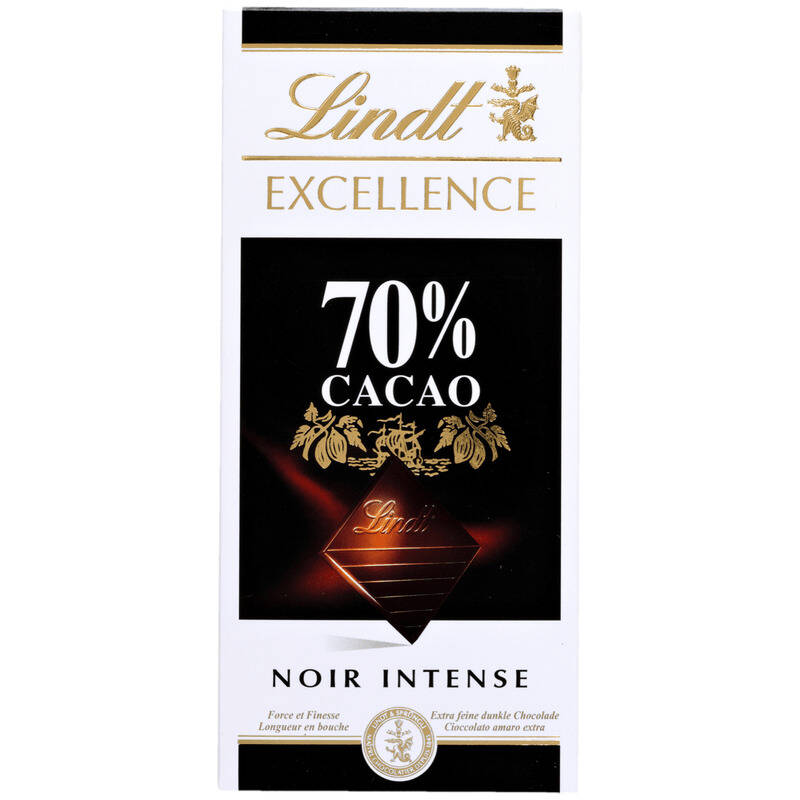 Lindt Excellence tablet 70% cacao 100 g aanbieding bij Dirk