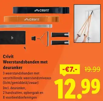 Crivit Weerstandsbanden met deuranker aanbieding bij Lidl