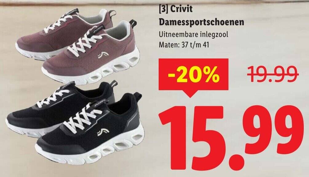 Crivit Damessportschoenen aanbieding bij Lidl